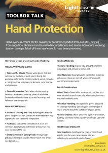 Toolbox Talks Lighthouse Safety